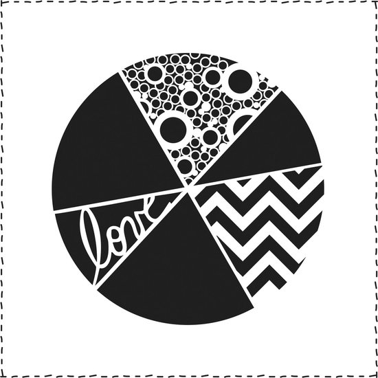 The Crafter's Workshop Stencil - 15x15cm - pie cHart | bol.com