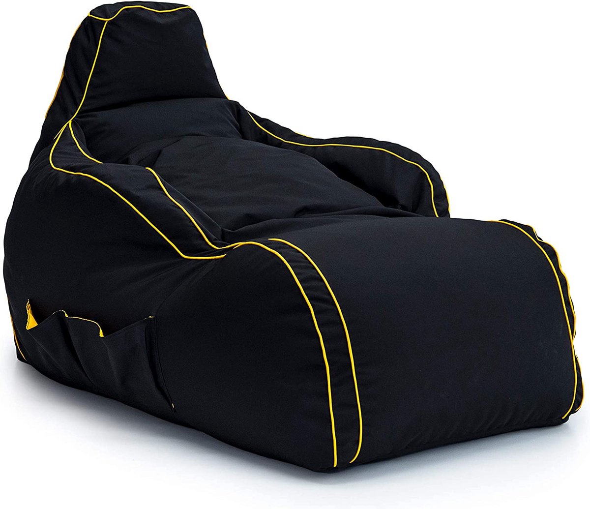 c90 - Luxe Gaming Zitzak - Beanbag - Ligstoel - Zijvakken Controller ...