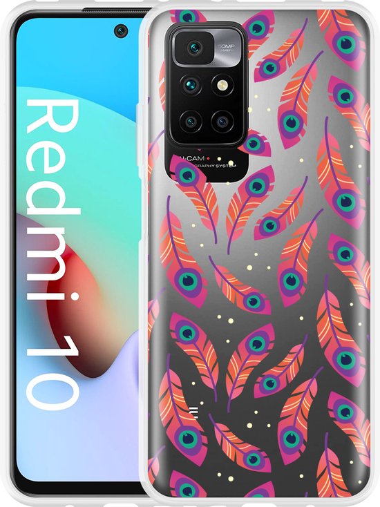 Xiaomi Redmi 10 Hoesje Feather Art - Designed by Cazy | bol