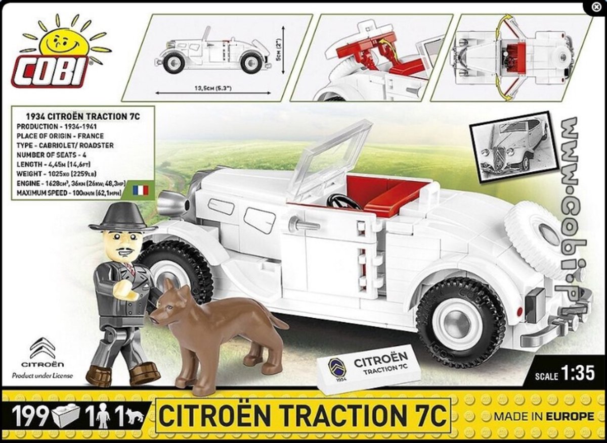 COBI WW2 2264 - Citroën Traction 7C | bol