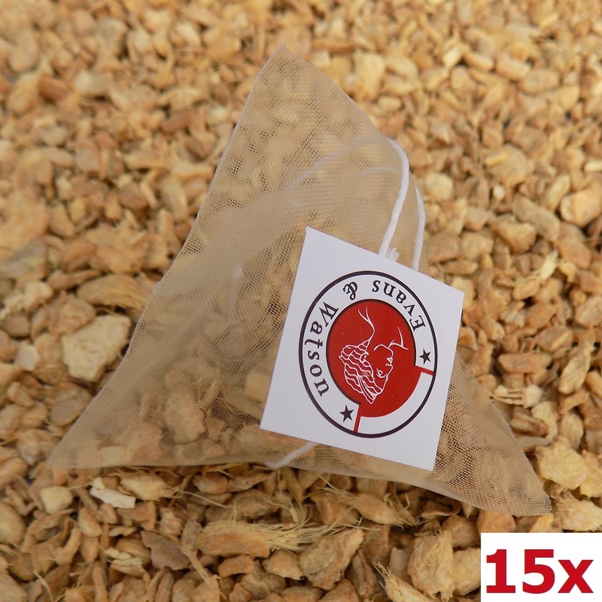 Gember Thee - 15 Piramide Theezakjes - Natuurvriendelijke Piramide ...