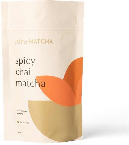 Joy of Matcha - Spicy Chai Matcha - Chai thee - 60 gram | bol