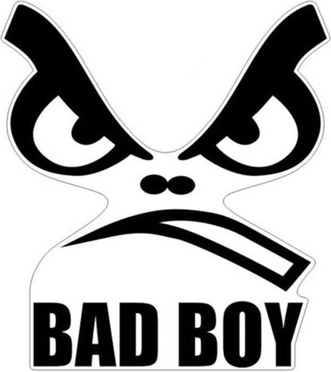 Avisa Autosticker Bad Boy 7,5 X 8,5 Cm Vinyl Zwart | bol.com