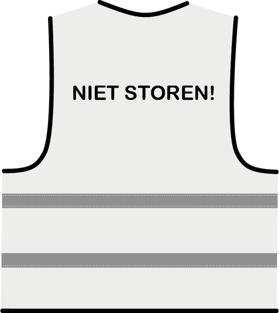 Niet storen hesje wit | bol