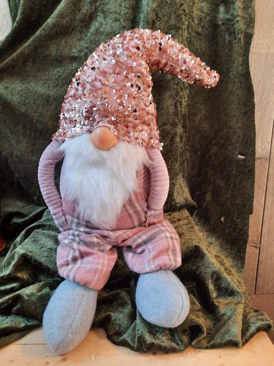 Kerst - Kabouter - Gnome - Glitters - Roze | bol.com