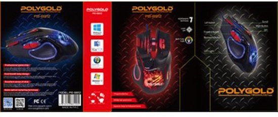 Polygold - Computer Muis - Professional Gamer- Ergonomisch - Gaming ...
