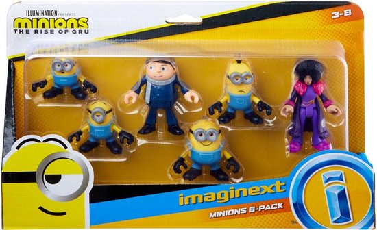 fisher price imx minions figure 6 pack | bol.com