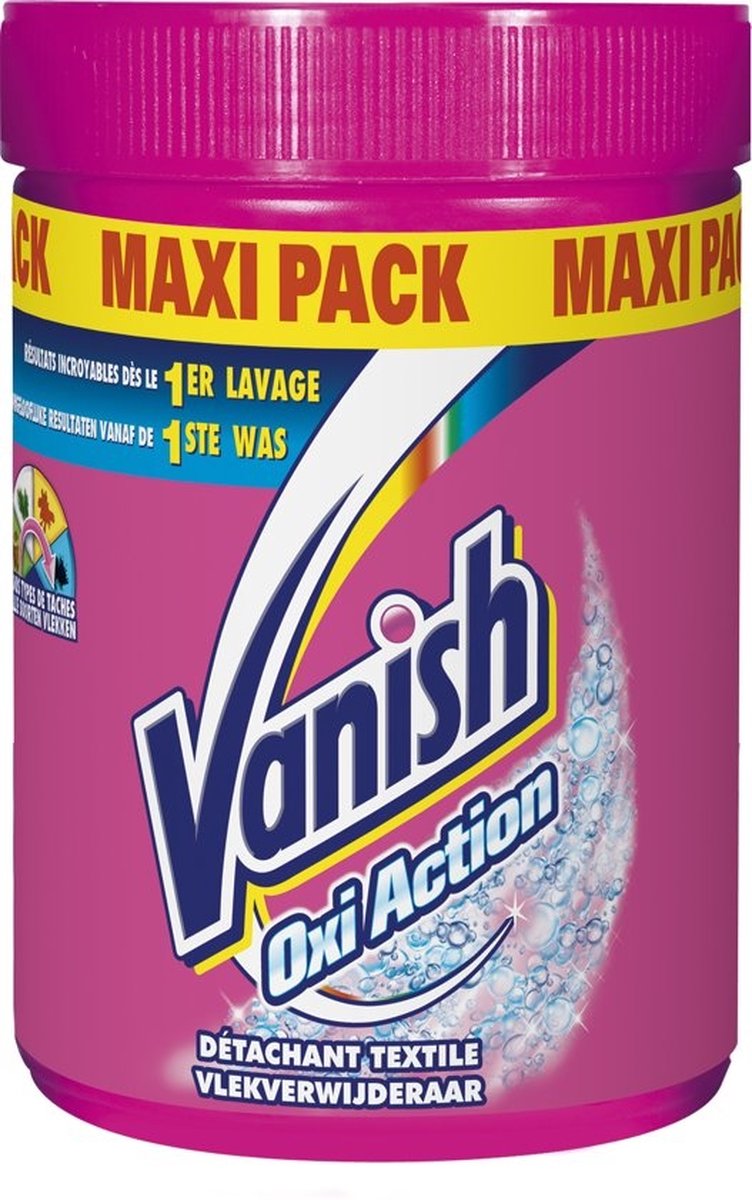 Vanish Oxi Action Poeder – Pink Sensitive , 1125 g - 1 stuks | bol.com