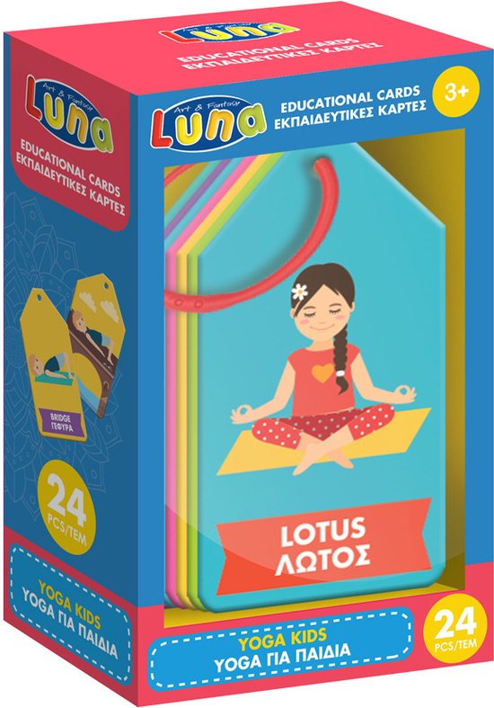 Luna Educatieve Kaarten Yoga Kids Junior 6 X 11 X 18 Cm | bol