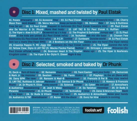 Various Artists - Foolish By Paul Elstak & Dr Phunk (CD), Dr Phunk | CD (album) | Muziek | bol.com