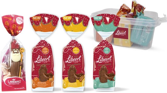 Libeert chocolade Sintsationeel chocolade pakket 4 stuks – 580g | bol.com