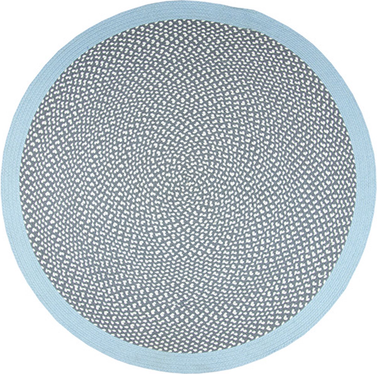 Nattiot - Brenda Rond Vloerkleed Voor Kinderkamer - Blue - Tapijt ∅ 120 ...