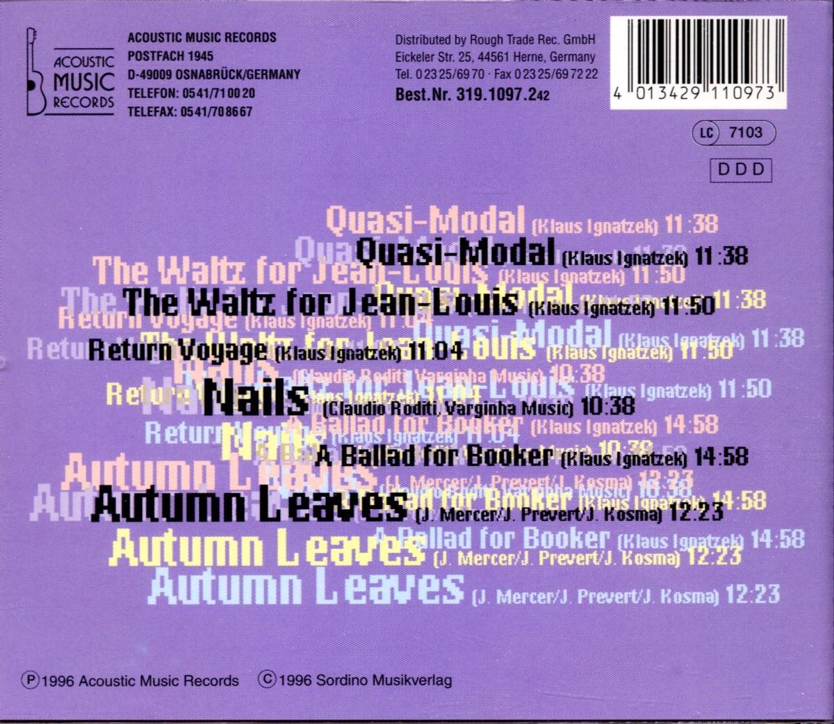 Klaus Ignatzek Quintet - Live (CD), Klaus Ignatzek Quintet | CD (album) | Muziek | bol.com