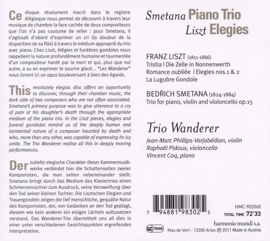 Trio Wanderer - Piano Trios (CD), Trio Wanderer | Muziek | bol