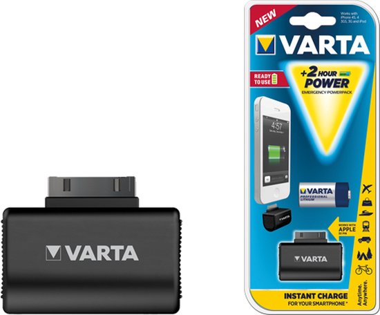 Varta Emergency Powerpack Apple 30-pin incl. batterij | bol