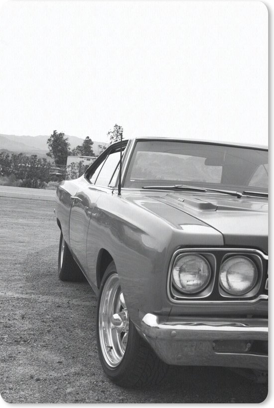 Muscle car - zwart wit | bol.com