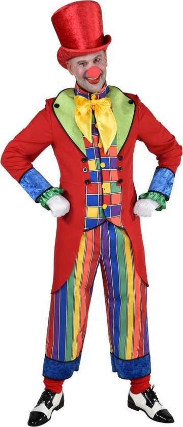 Clown & Nar Kostuum | Dol Dwaas Regenboog Circus Kostuum Man | Medium ...
