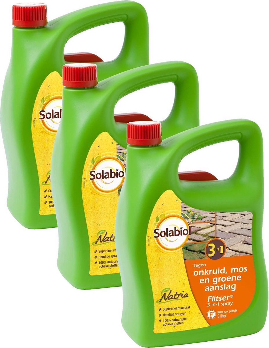 Solabiol Natria Flitser 3-In-1 Spray - Onkruidbestrijding - 3 x 3 l ...
