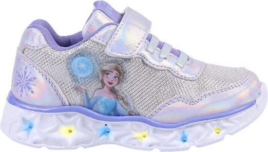 Disney Frozen 2 – Elsa - Sneakers - zilver met lichtjes – maat 33 | bol.com