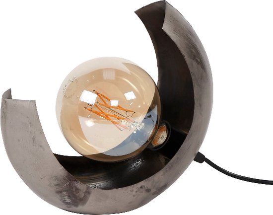 DePauwWonen | Half moon Tafellamp | E27 Fitting - Oud zilver; Grijs ...