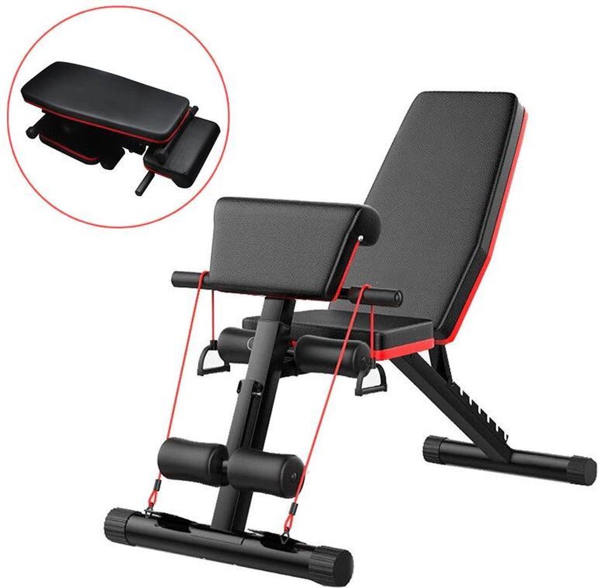 Luxiqo Fitnessbank - Verstelbaar in 7 standen - Fitness Bank ...