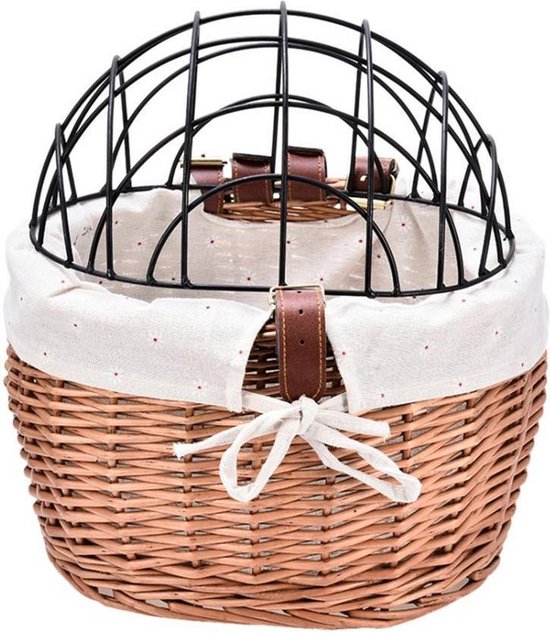 Topol® Fietsmand Voor Hond & Kat - Huisdier - Fiets Mand - Sluitbaar ...