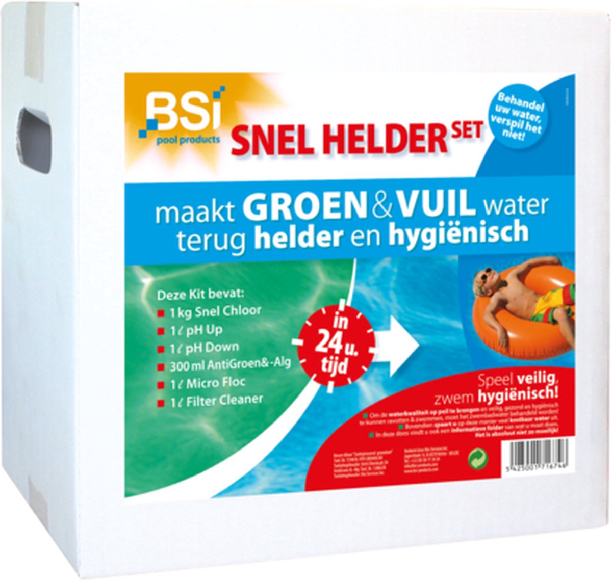 BSI - Snel Helder Kit - Zwembad - Spa - Uitgebreidde Set van producten ...