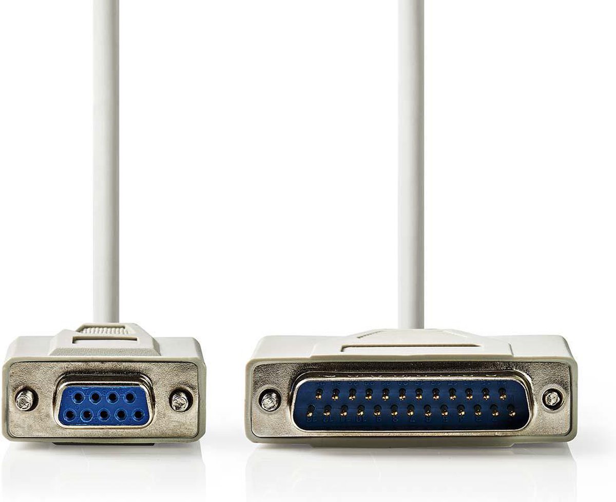 Seriële Kabel | D-SUB 9-Pins Female | D-SUB 25-Pins Male | Vernikkeld ...