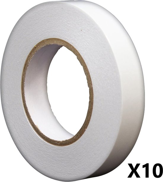10 rollen dubbelzijdige Tissue Tape 19 mm x 50 m transparant Dubbelzijdig tape Tissuetape | bol