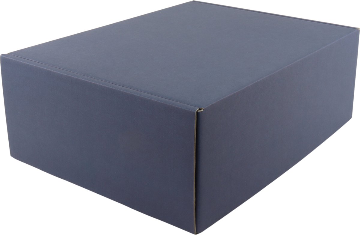 Kerstpakket Doos - Leeg - 25 stuks - Verzenddoos - Blauw - 41 x 30 x 14 ...