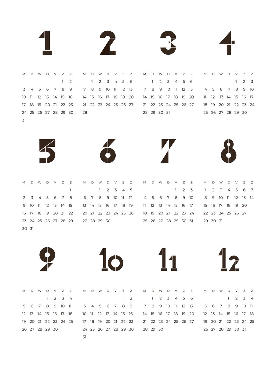 Jaarkalender 2022 Poster - 40x30 - Kalender - Maanden ...