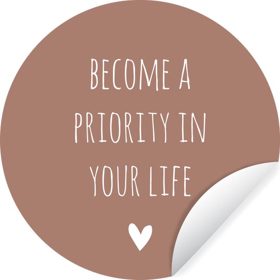 WallCircle - Muurstickers - Behangcirkel - Engelse quote "Become a ...