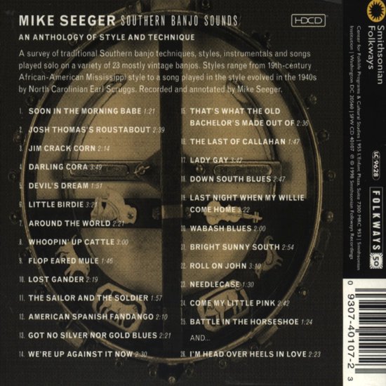 Mike Seeger - Southern Banjo Sounds (CD), Mike Seeger | Muziek | bol