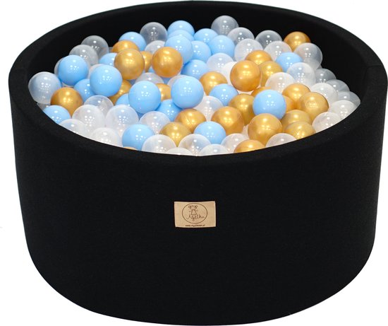 Ballenbakje.nl - Ballenbak XL Zwart | 90x40 cm | Inclusief 250 ballen ...