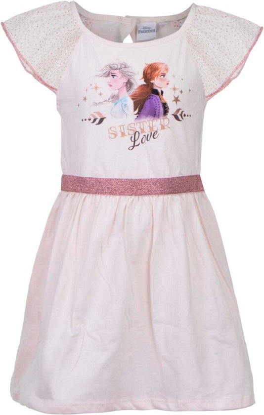 Disney Frozen Jurk - Rosé - 104 | bol.com