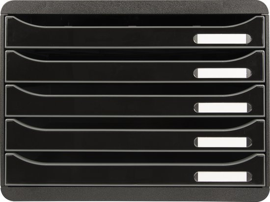 ACROPAQ Sorteerbakjes - A4+ - Ladenblok - Zwart/zwart glossy | bol.com