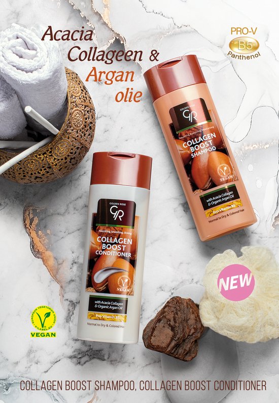 COLLAGEN BOOST Shampoo - Golden Rose Haircare Vegan & Duurzaam | bol.com