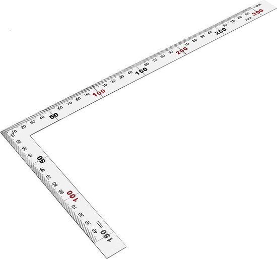 RVS Hoekliniaal | L-Vormige Liniaal | Framing Winkelhaak - met 90 ...