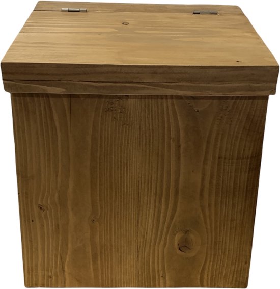 steigerhouten brievenbus voor aan muur - bruin- postbus steigerhout ...