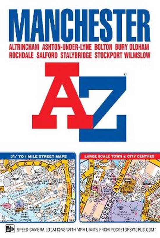 Manchester A-Z Street Atlas (paperback) | 9781782571056 | A-Z Maps ...