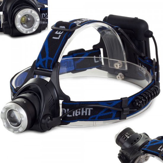 Hoofdlamp met Zoom LED Cree XM-L T6 4xAA | bol.com
