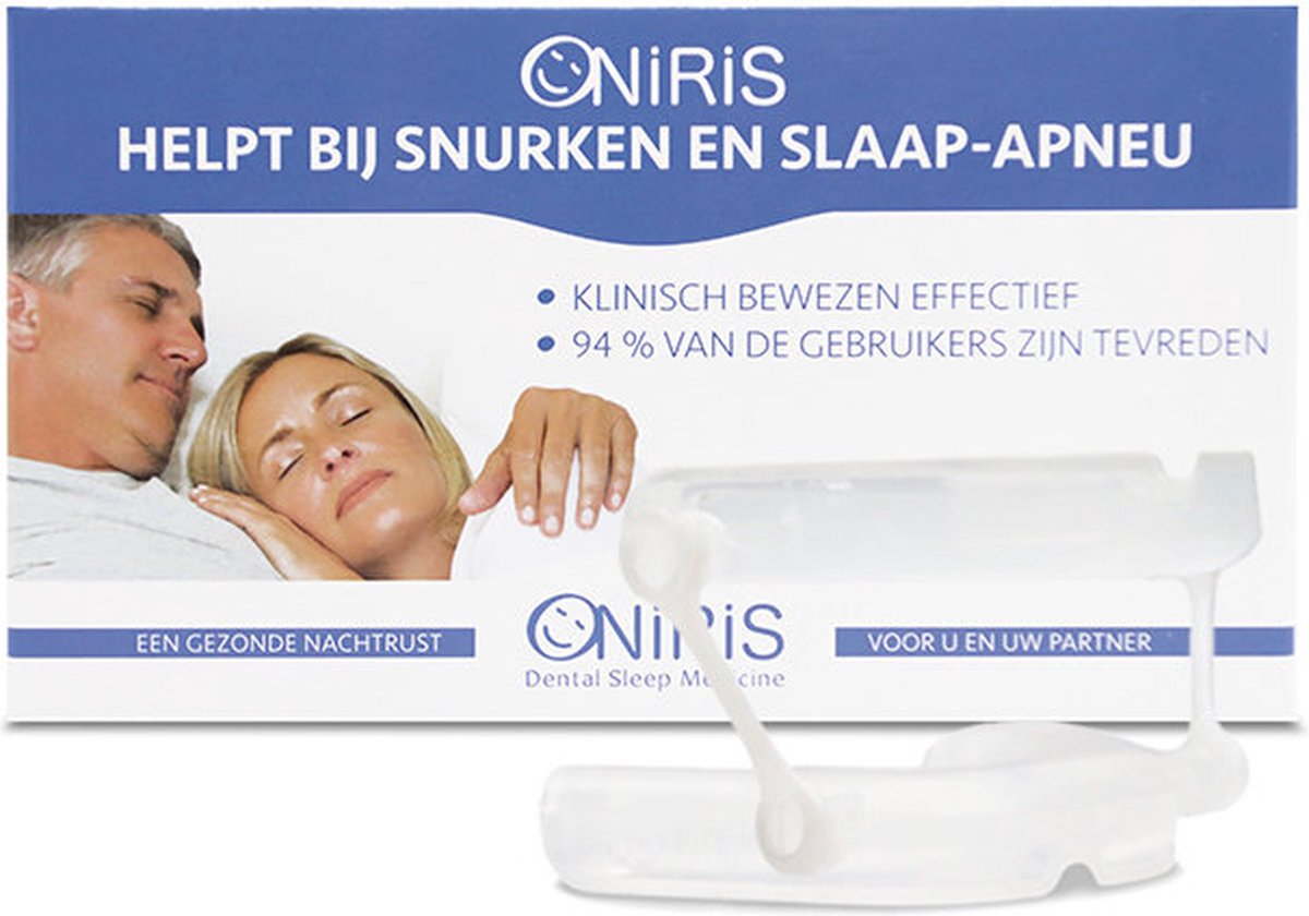 Oniris anti snurk - snurkbeugel op maat - helpt bij snurken en slaap ...