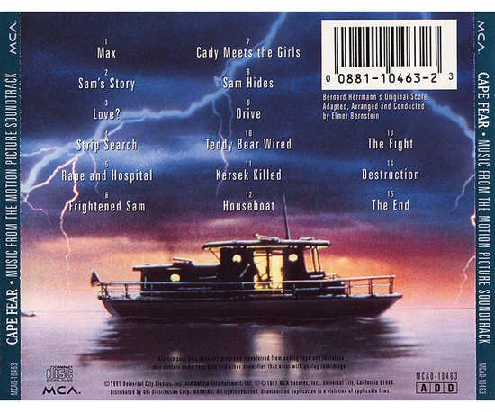 Cape Fear, Bernard Herrmann | Muziek | bol