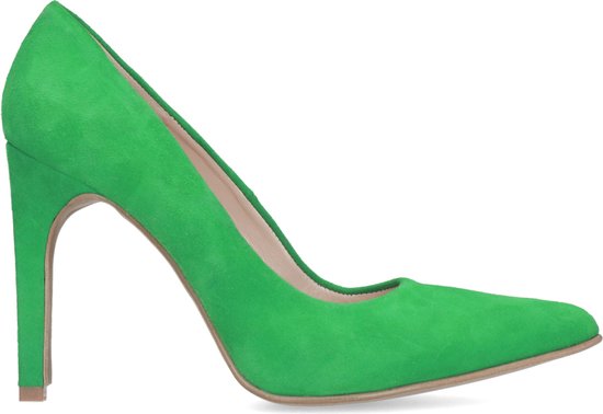 Sacha - Dames - Groene suède pumps - Maat 37 | bol.com