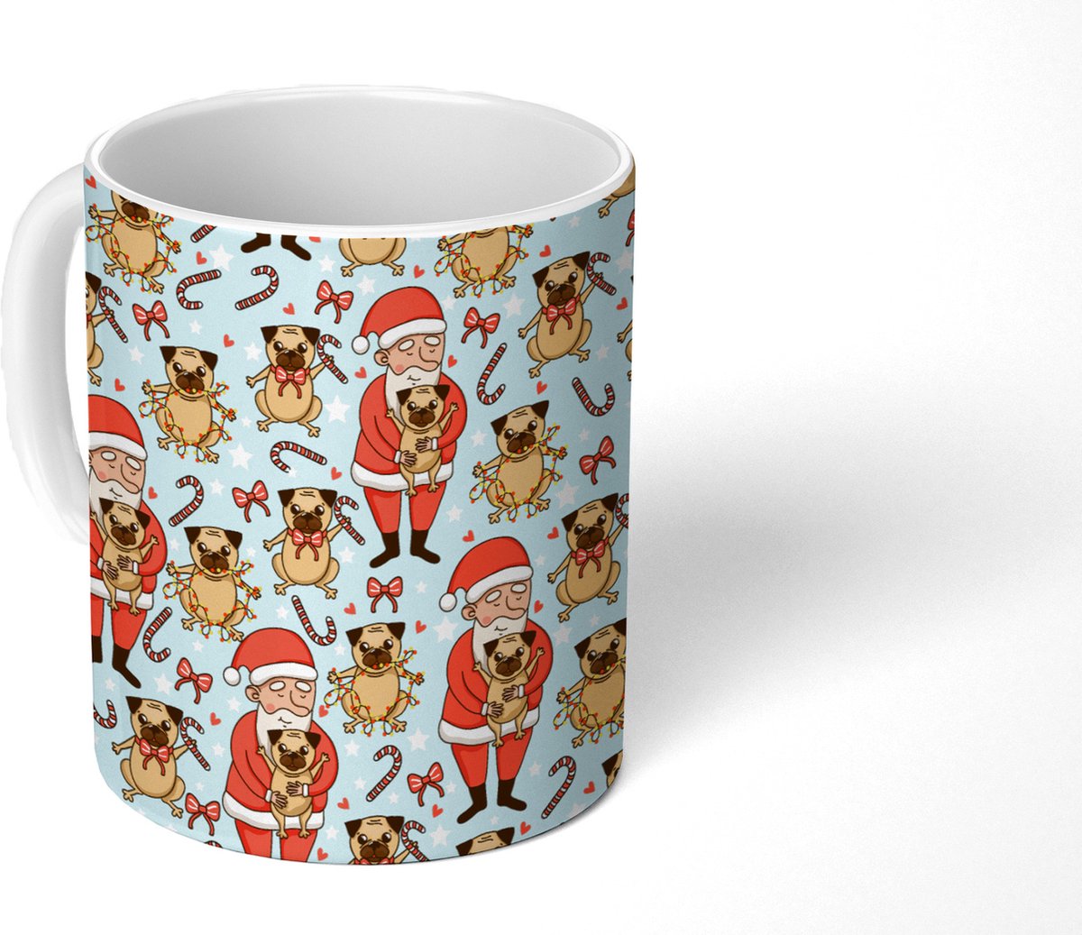 Mug - Mug à café - Noël - Chien - Père Noël - Motifs - Mugs - 350 ML ...