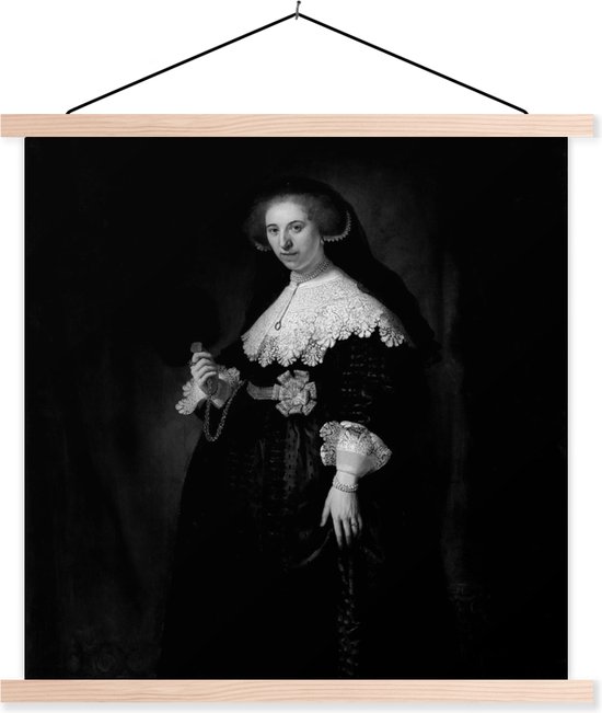 Posterhanger incl. Poster - Schoolplaat - Huwelijksportret van Oopjen ...