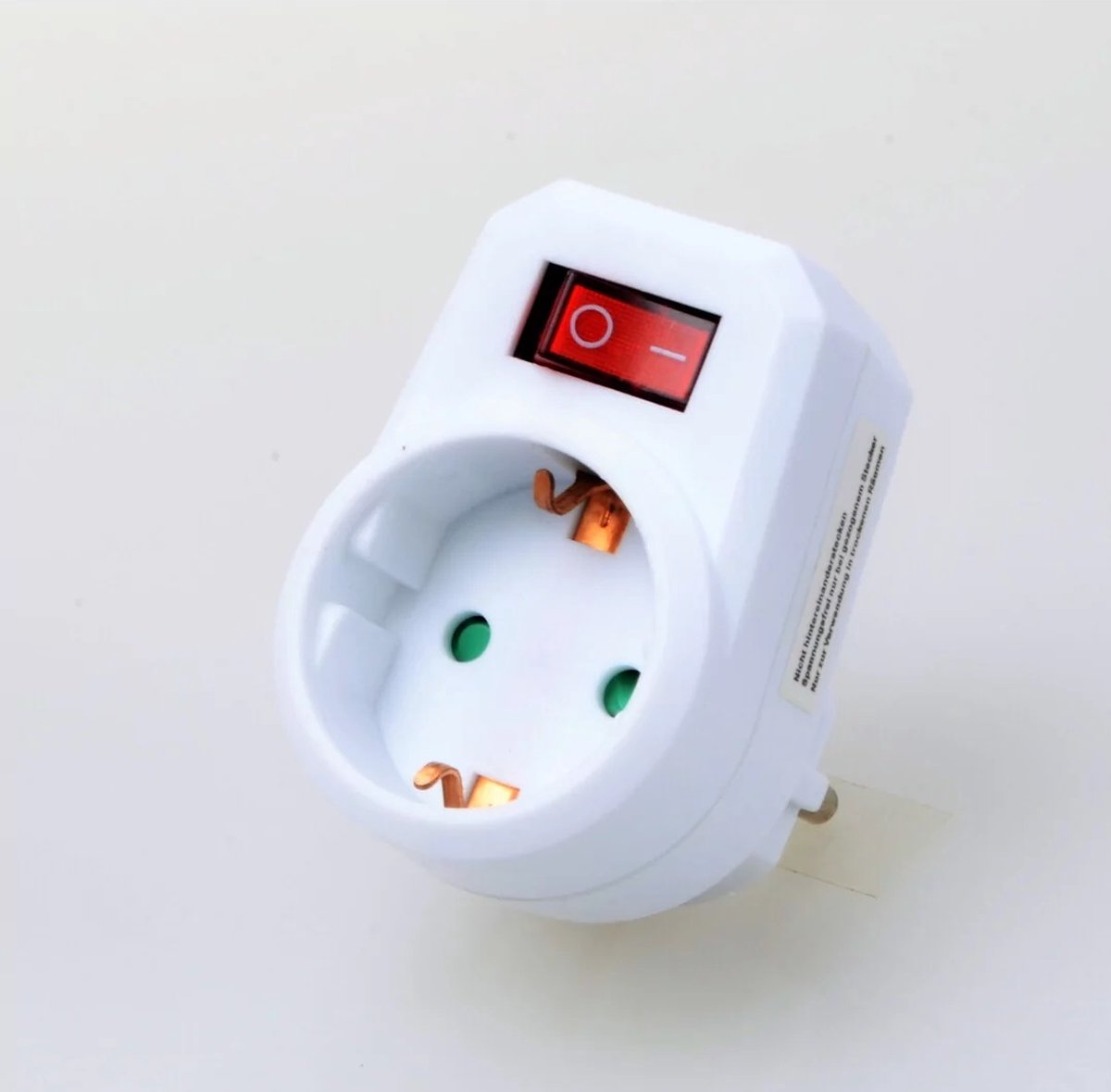 Stopcontact met aan/uit schakelaar - Bespaar Elektriciteit - Wit ...