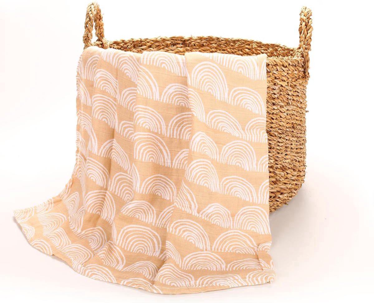 Hydrofiele Luier - Doek - XL - Hydrofiele - Swaddle - Regenboogjes ...