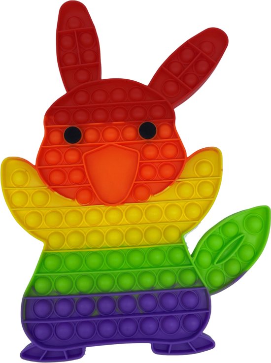 Pikachu Pop it - Pop it - Regenboog - 35cm - pokemon pikachu - Fidget ...