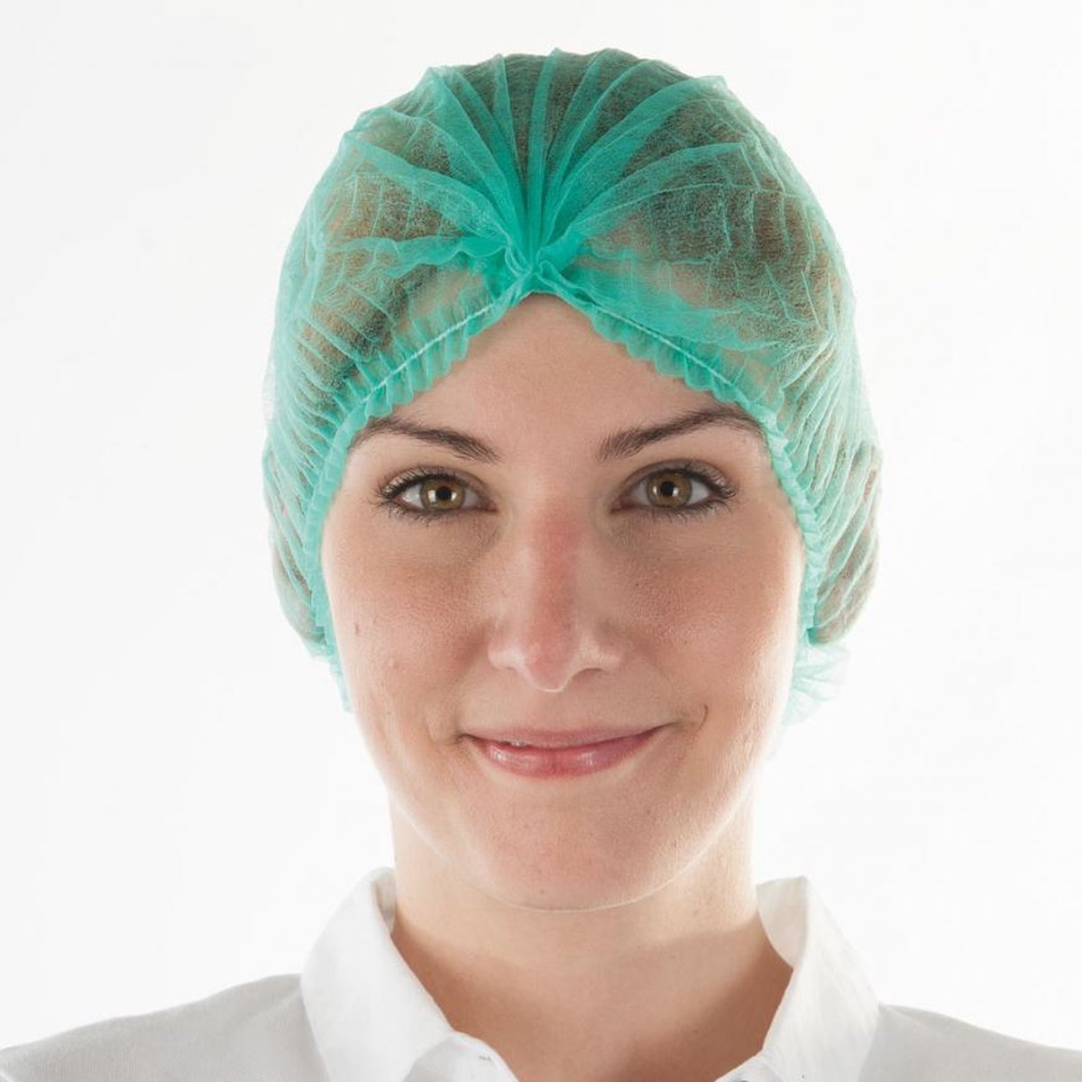 2WINS wegwerp haarnetje clip cap groen per 100 stuks - haarnetjes | bol.com